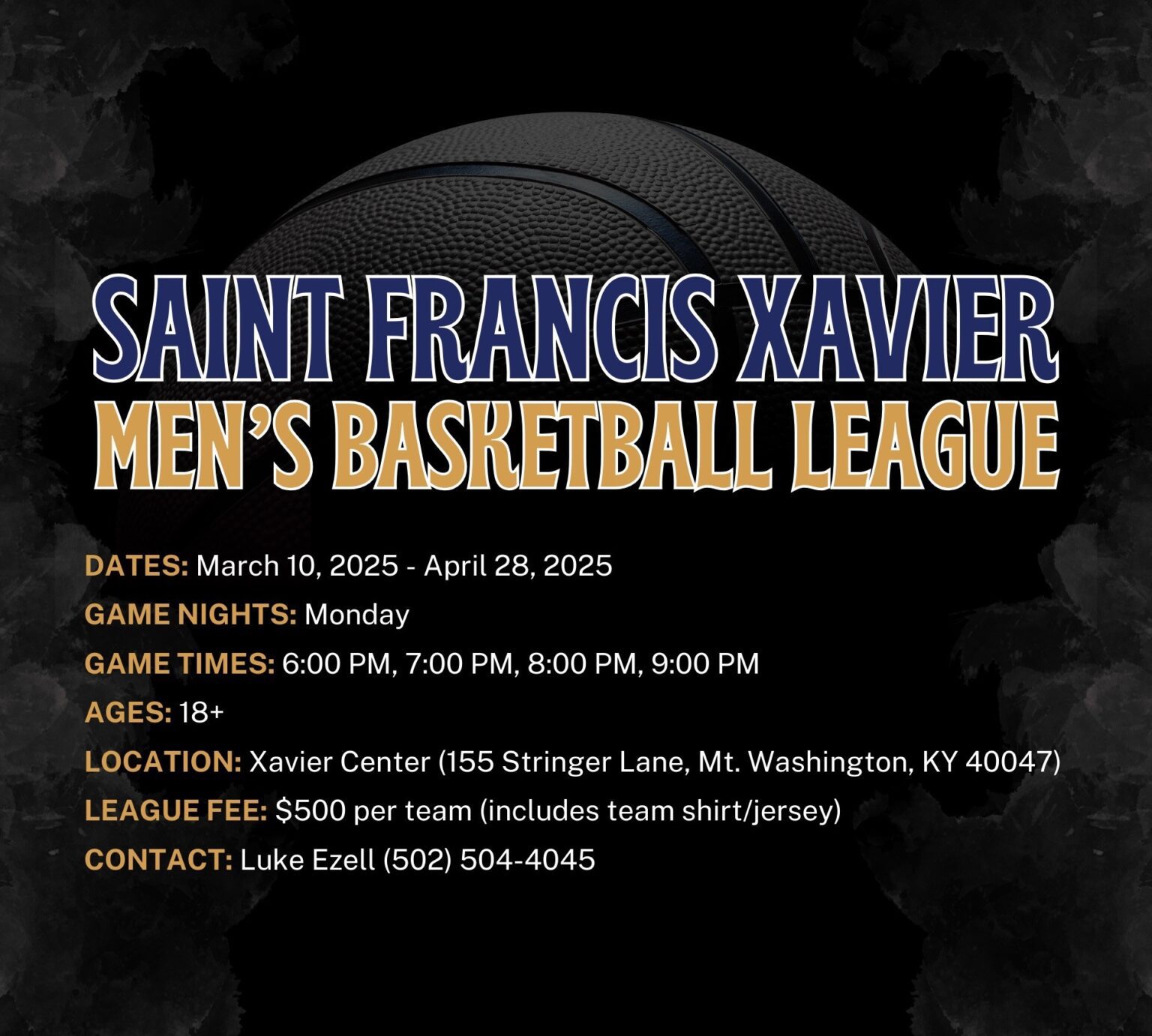 SFX Men’s Basketball League – St. Francis Xavier Church